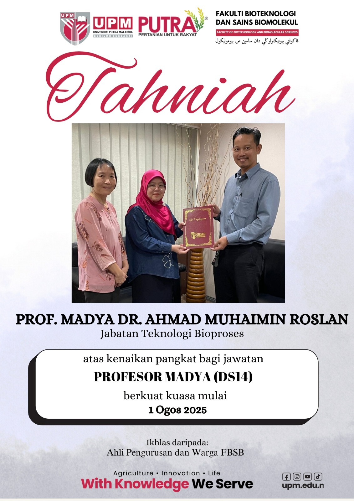 Pelantikan Akademik: Dr. Ahmad Muhaimin Roslan Dilantik sebagai ...